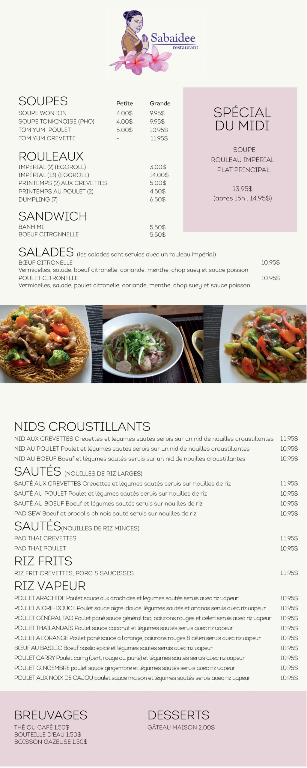 Restaurant Sabaidee - Cuisine Asiatique à St-Eustache